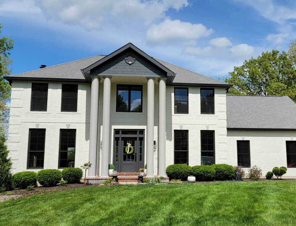 Iron Gray James Hardie Siding – Arctic White Trim & Board & Batten ...