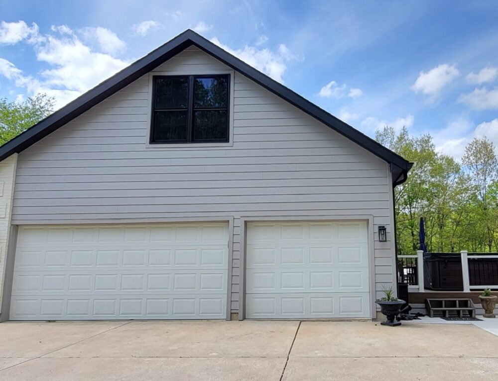 Iron Gray James Hardie Siding – Arctic White Trim & Board & Batten ...